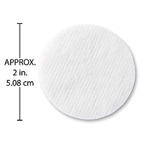 Medline Simply Soft Cotton Rounds (300 Count), 100% Cotton Absorbent and Textured Cotton Pads, Lint-Free