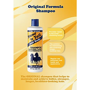Mane 'n Tail & Body Shampoo for Shiny & MANAGEABLE Hair 12 oz For Horses and Humans