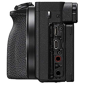 Sony Alpha a6600 Mirrorless Digital Camera with 18-135mm Lens Tripod Bundle with Vanguard Carbon Fiber Tripod, Bag, 64GB SD Card, Filter Kit