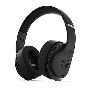 NCREDIBLE AX1 Bluetooth Wireless Headphones, Enhanced APT-X Audio, Tuned by Nick Cannon, Foldable Headset, Adjustable Padded Headband, Soft Ear Cushions, Built-in Mic, Ear Cup Controls (Gunmetal)