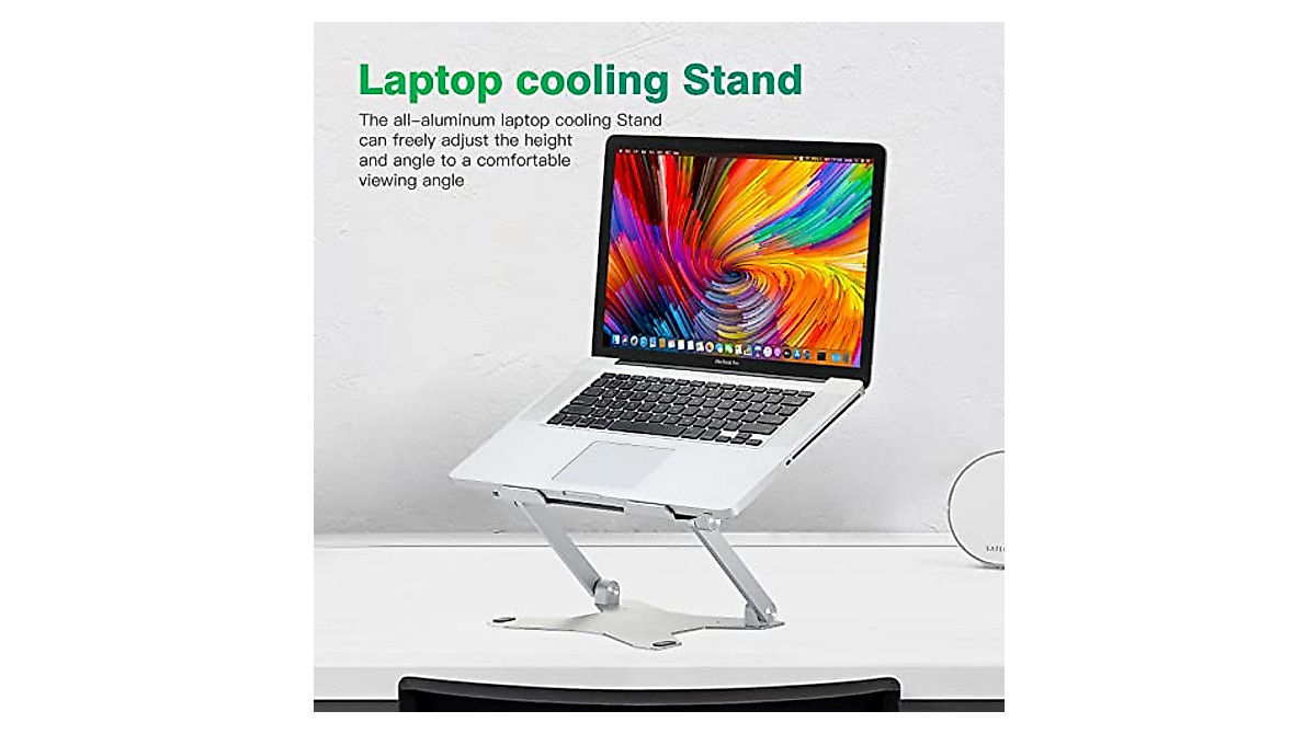 DXX Laptop Stand with 2 USB Ports - Ergonomic & Portable for All Laptops