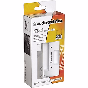 Audio-Technica AT6012 Record Care Kit with Record Care Solution, Brush Pad, Storage Base, and Adhesive Tape
