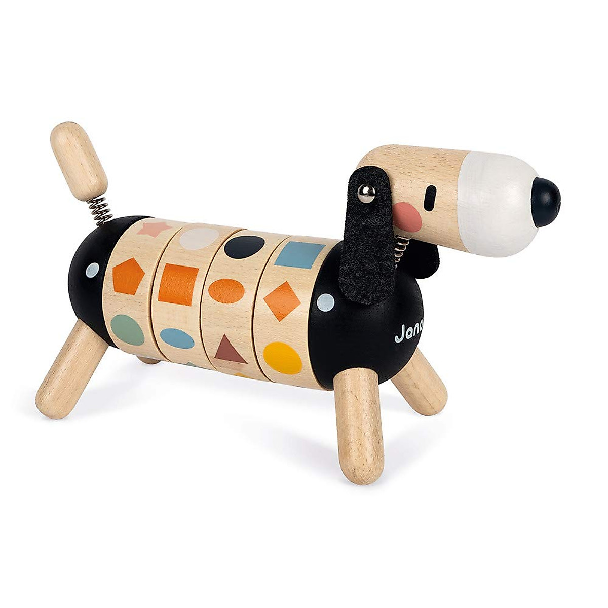 Janod - Sweet Cocoon Shapes and Colors Dog - Ages 2+ - J04421