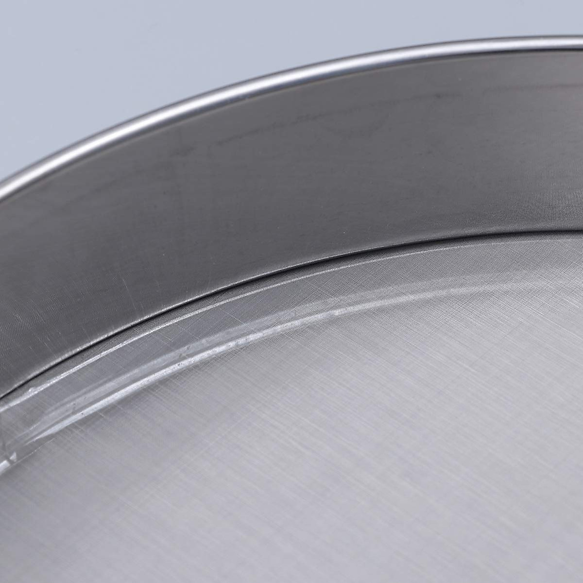 Hemoton Fine Mesh Sifter Herbal Pollen Sifter Shaker Extractor 150 Mesh Flour Sifter Sieve Micron Screen Stainless Steel Food Strainer for Home Bakery Shop Cocoa Powder 30cm