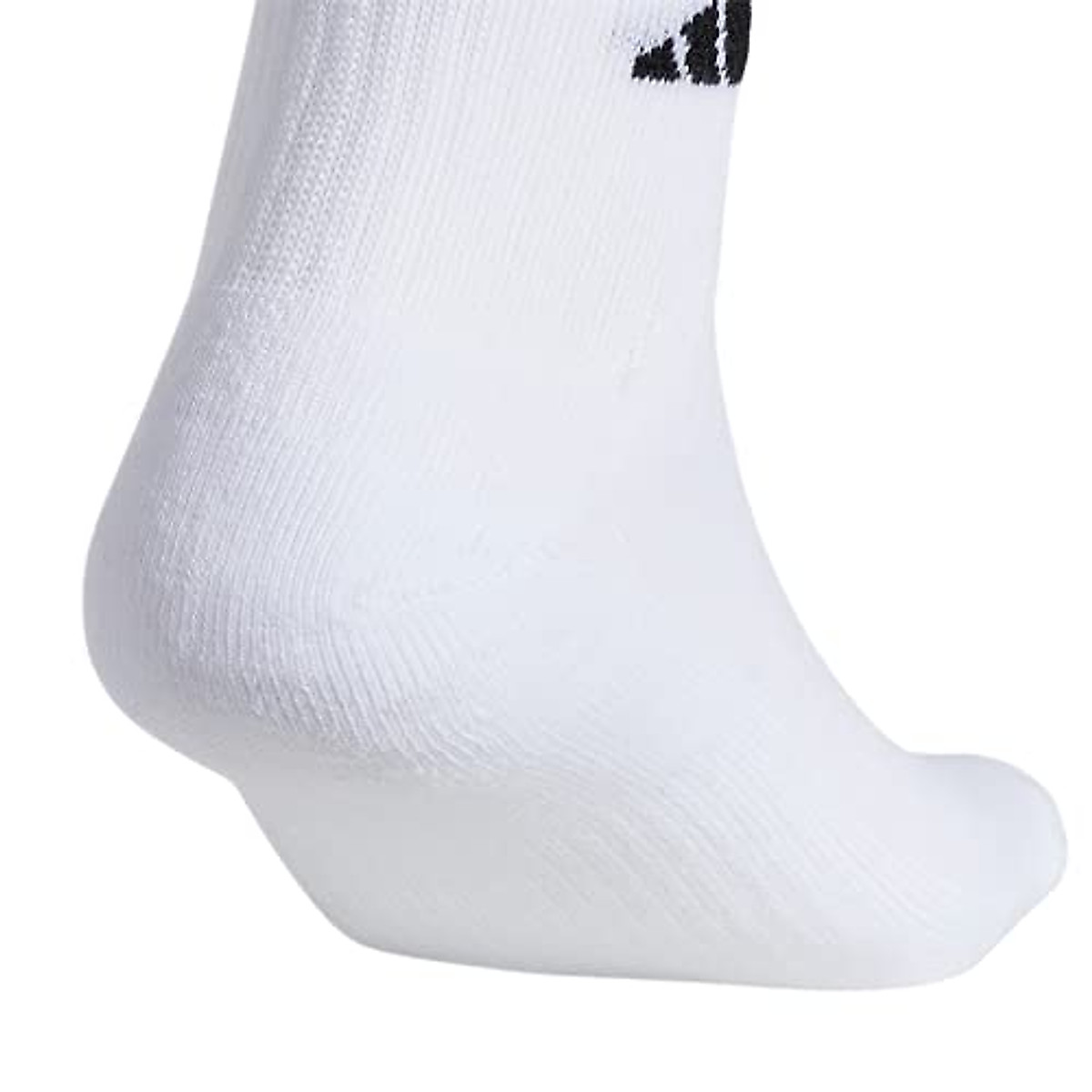 adidas Men's Athletic Cushioned Quarter Socks with Arch Compression for a Secure fit (6-Pair), White/Alumina Beige/Carbon Grey, Large