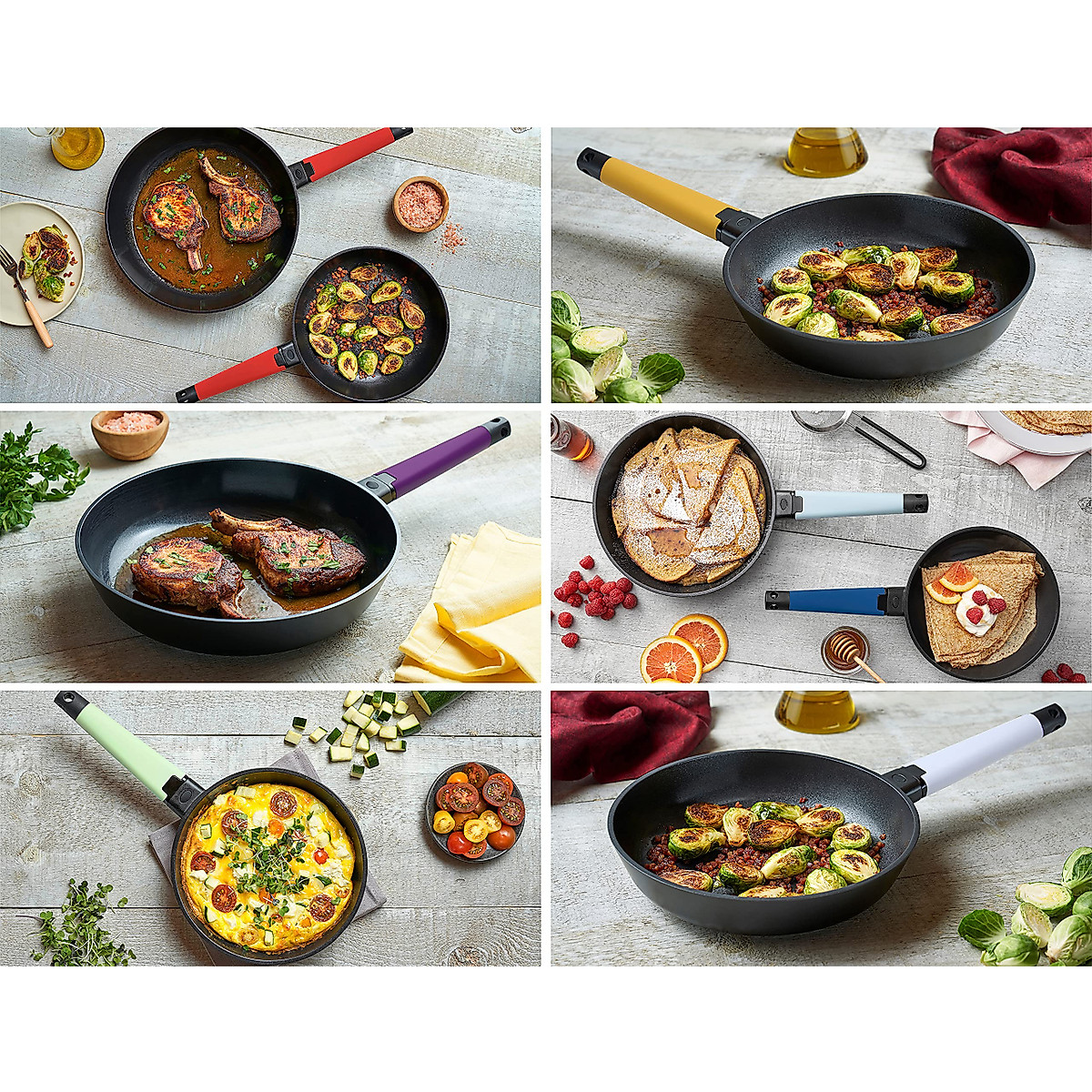 Zavor Color Long Handle for Noir Cookware Collection, Royal Blue (ZSPCWHH35)