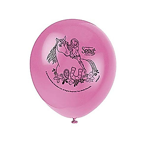 Unique Industries Spirit Riding Free Latex Balloons - 12" | Assorted Colors | 8 Pcs