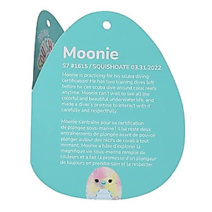 Squishmallows by Kellytoys, Ultra Soft, Pillow pals. Spring and Disney Squads (Moonie The Waterbear, Ultra Rare, Gold tag (7.5 in))