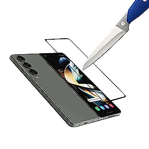 Mr.Shield [3-Pack] Screen Protector For Samsung Galaxy Z Fold 5 [Front Screen] [Full Cover] [Tempered Glass] [Japan Glass with 9H Hardness] Screen Protector with Lifetime Replacement