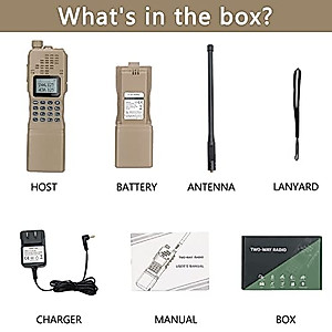 Baofeng AR-152 Ham Radio 10W High Power Tactical Two Way Radio with 12000 mAh Rechargeable Larger Battery Handheld Long Range Walkie Talkies Full Kit