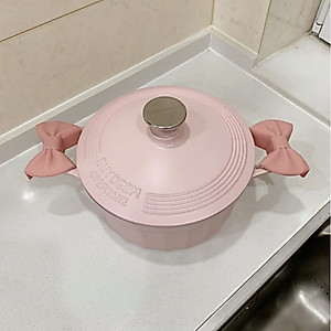 Qiiuuy Silicone Cooking Pinch Grips Oven Mitts,Bow-Tie Anti-Burn Clip,Textured Design,Kitchen Finger Grips,Waterproof,Red Raspberry and Pink