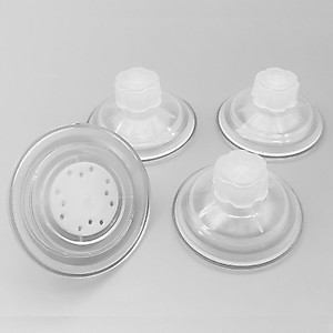 LIFIS Suction Cup for Cat Window Perch 3.14 Inches Screw Nut Suction Cups Replacements (4 Packs Screw)