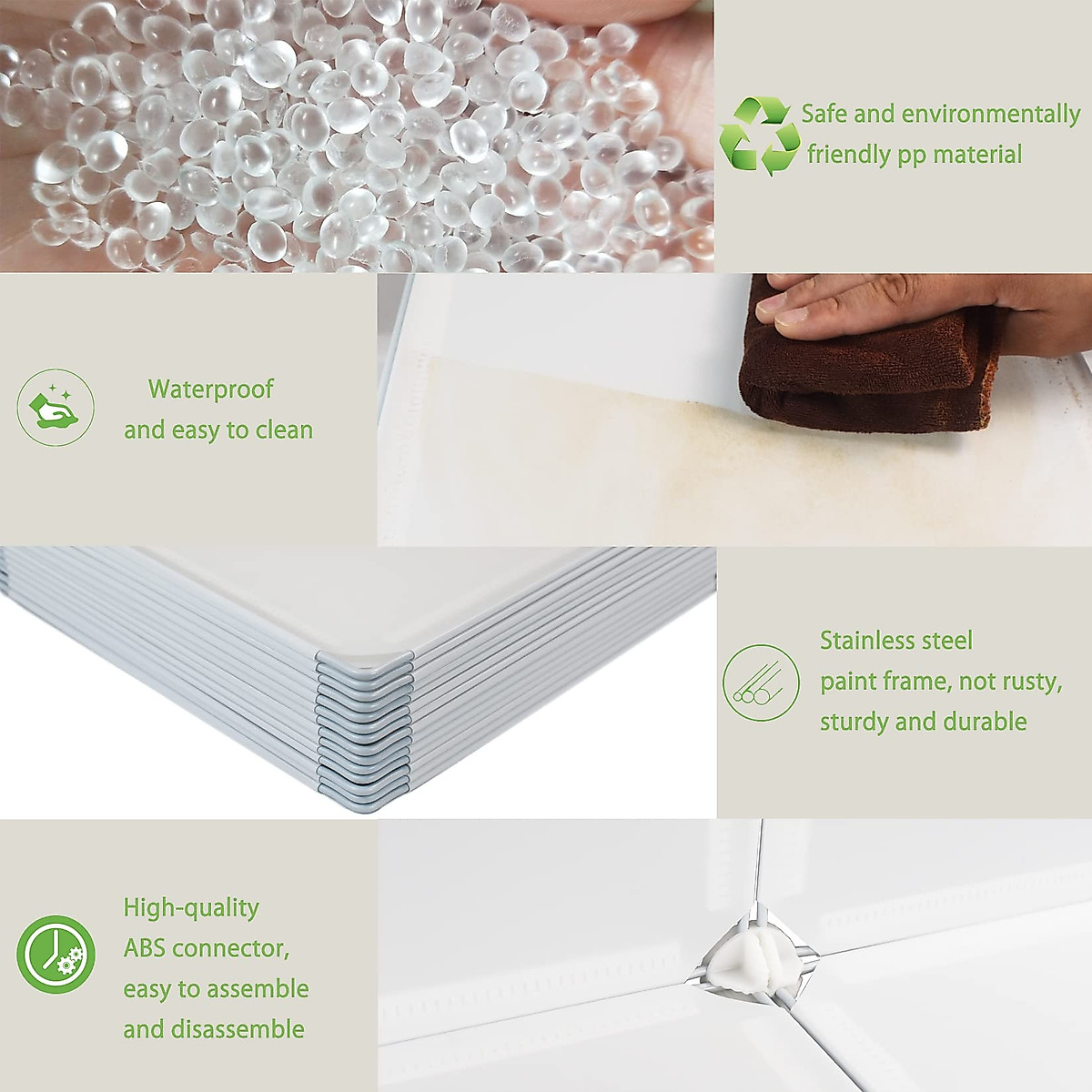 FUNLAX Cube Storage Organizer, Plastic Storage Cube with Divider Design, Interlocking Closet Organizer and Storage Shelves, DIY Square Closet Cabinet Shelves Bookshelf for Bedroom Home Office White