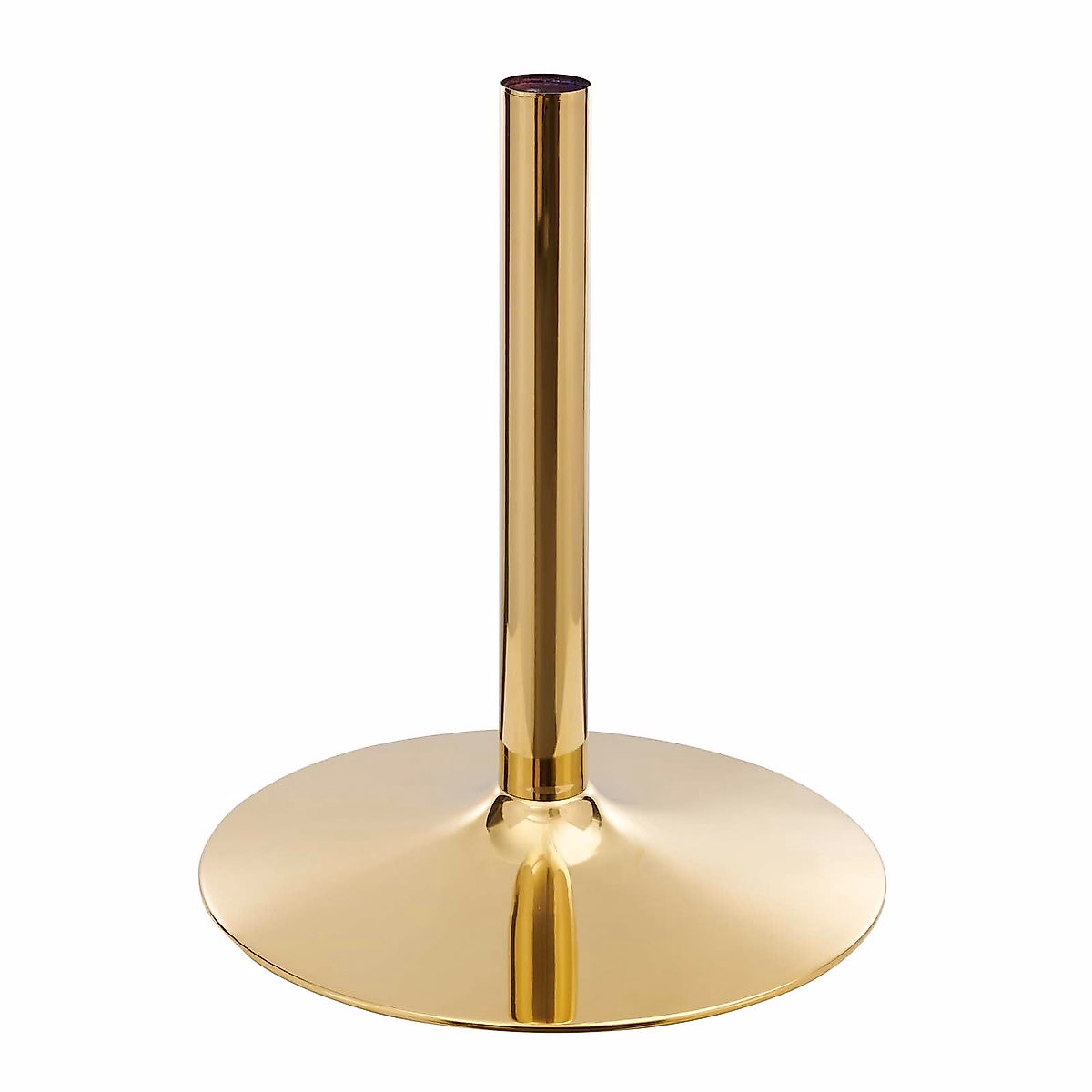 Modway Verne Modern Oval 48" Dining Table in Gold White