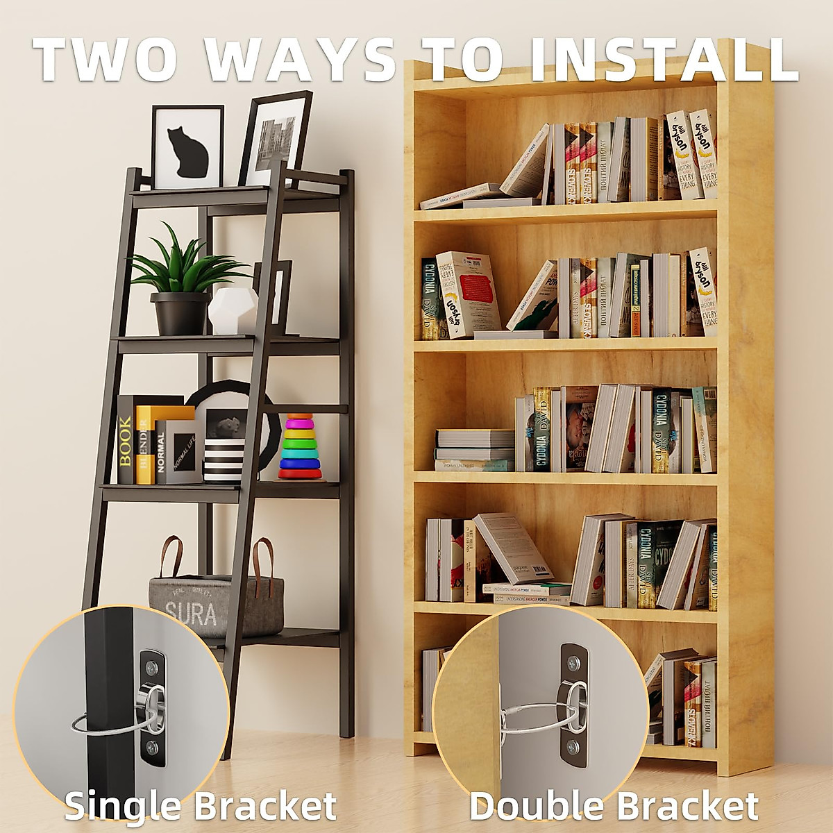 Furniture Anchors (12 Pack)，Baby Proofing Anti-Tip Metal Baby Furniture Straps， 400lbs Tension Earthquake Resistant Metal Straps，Keep Baby Pet Safety from Falling Furniture(Silver)