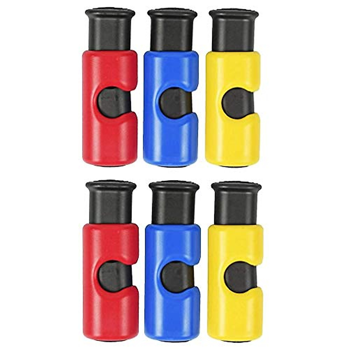 6pc Premium Quality ALAZCO Bag Clips - Value Set Food Fruit Bread Bag Cinch Non-Slip Grip EASY Squeeze & Lock