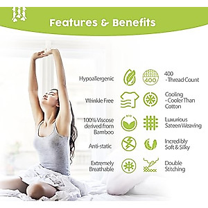 BAMPURE 4Pcs - 100% Viscose Derived from Bamboo Sheets Full Size Sheets Set - Super Soft Viscose Bamboo Cooling Sheets for Hot Sleepers - Up to 16’’ Deep Pocket - Luxury Series Full Sheet Set (S Gray)