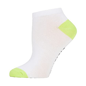 Steve Madden Women's 10 Pairs Pattern Low Cut Athletic & Comfy Sports Socks, White Multi 1