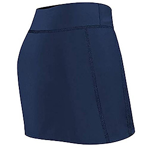 aihihe Skorts Skirts for Women with Pockets Active Athletic Skirt Sports Golf Tennis Running Pockets Skort Shorts Navy