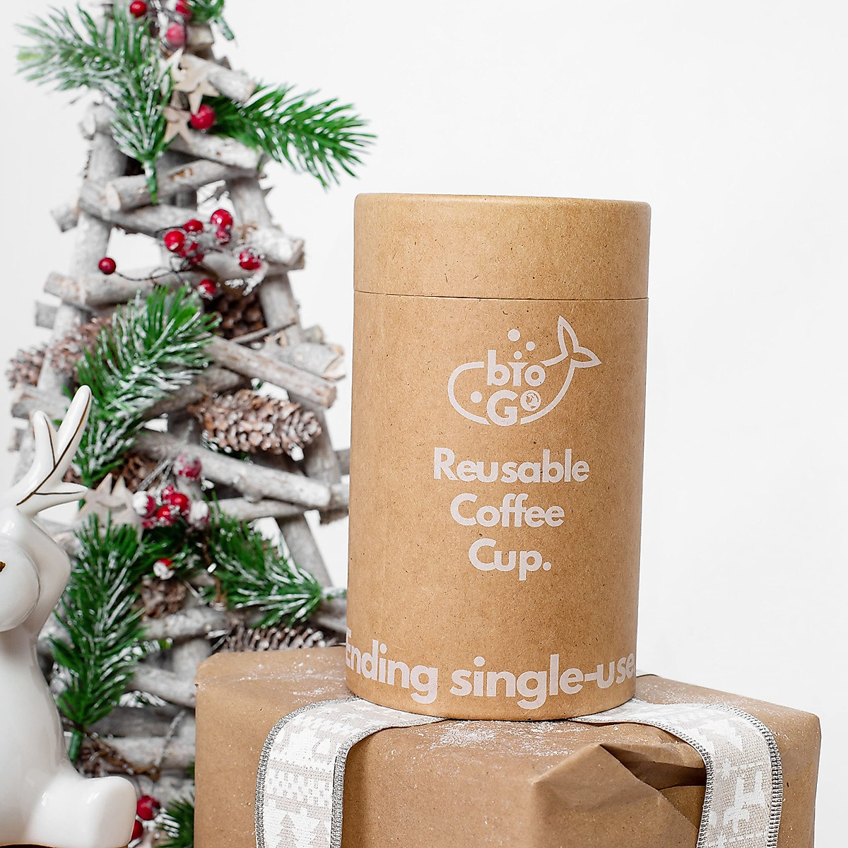 bioGo Reusable Coffee Cup | No Spill Tumbler | Spill Proof Coffee Travel Mug for Women | Insulated Travel Coffee Mug with Lid | Hot Togo Coffee Thermos Bottle Men | To Go Cup (Yellow, 13oz /350ml)