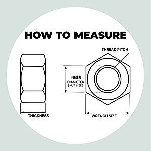 Forester Chainsaw Replacement Bar Nuts - New 6 Pack Chain Saw Nuts Fits Husqvarna Jonsered Partner Replaces OEM 503220001 Chainsaw Parts and Accessories Sprocket Cover Flange Nut for Guide Bars