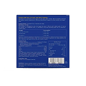 FurryFuel 5-in-1 Cat Probiotic Powder Supplement, Vet-Formulated Probiotics + Prebiotics, 5 Billion CFUs for Digestive Support & Health | Cat Vitamins, Nutritions 30 Sticks (Chicken, No Corn or Wheat)
