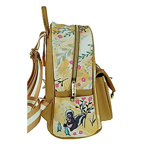 KBNL Bambi 11 inch Vegan Leather Mini Backpack - A21802, Multicoloured