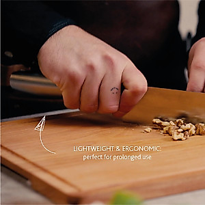 BOSKA Kitchen Knife Sets Copenhagen 5 Piece Kitchen Knives for Chopping, Slicing Knife for Meat Cutting and Dicing Gourmet Food