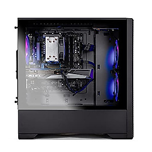 Skytech Blaze 3.0 Gaming PC Desktop – Intel Core i5 12400F 2.5 GHz, NVIDIA RTX 3060, 500GB NVME SSD, 16GB DDR4 RAM 3200, 600W Gold PSU, 11AC Wi-Fi, Windows 11 Home 64-bit,Black