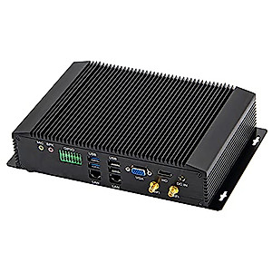 HUNSN Industrial PC, Mini Computer, Windows 11 / Linux Ubuntu, 4G, WOL, Watchdog Supported, I5 4200U 4250U 4258U 4278U, IM05, 2 x LAN, GPIO, 6 x COM RS232 422 485, 8G RAM, 64G SSD
