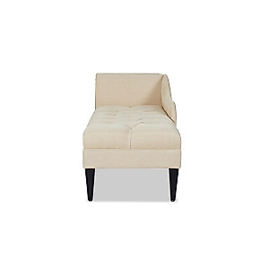 Jennifer Taylor Home Harrison Tufted Roll Arm Lorilee Lounge, Beige Chenille