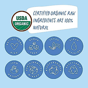 Kubo Tea, Earl Grey Black Tea, Organic High Caffeine Blend, 20 Servings (155mg Caffeine each), Pyramid Tea Bags, Compostable & Biodegradable Packaging, Healthy Coffee Substitute