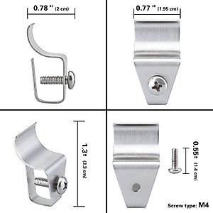 Vinyl Siding Clips for Blink Camera, Damage-Free Outdoor Siding Screws Hooks Hanger for Mounting XT2 Camera Home Security System, Weatherproof Stainless Steel Blink Siding Mount (10 Pack)