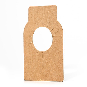Colibrox Plain Kraft Paper Wine Bottle Tags (200 Pcs) - Durable Blank Wine Bottle Neck Tags, 2¼ x 3½ Inches with 1.1-Inch Hole - Multiuse Brown Kraft Paper Tags - Disposable Wine Vintage Tags