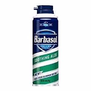 Barbasol Soothing Aloe Thick and Rich Shaving Cream, 6 Ounce - 12 per case.