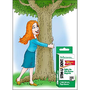 Stim-U-Dent Original, The Un-Plastic Plaque Removers, Mint-Flavored, 200 Count Box (Pack of 6)