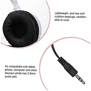 LIGHTAOTAO Kids Wired Headphones 1pc Headphones Over-Ear Headphones Boys Headphones for Noise Canceling Earbuds Headphone Foldable Stereo Headphones Abs Red Music Children Headset