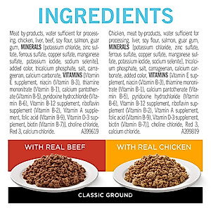 Puppy Chow Purina (8) Cans Healthy Start Nutrition 4-Real Chicken,4-Real Beef .Total 8-5.5 OZ Cans