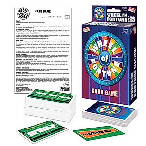 Endless Games Wheel of Fortune Card Game - Faced Paced Competition - Travel Sized Party Game