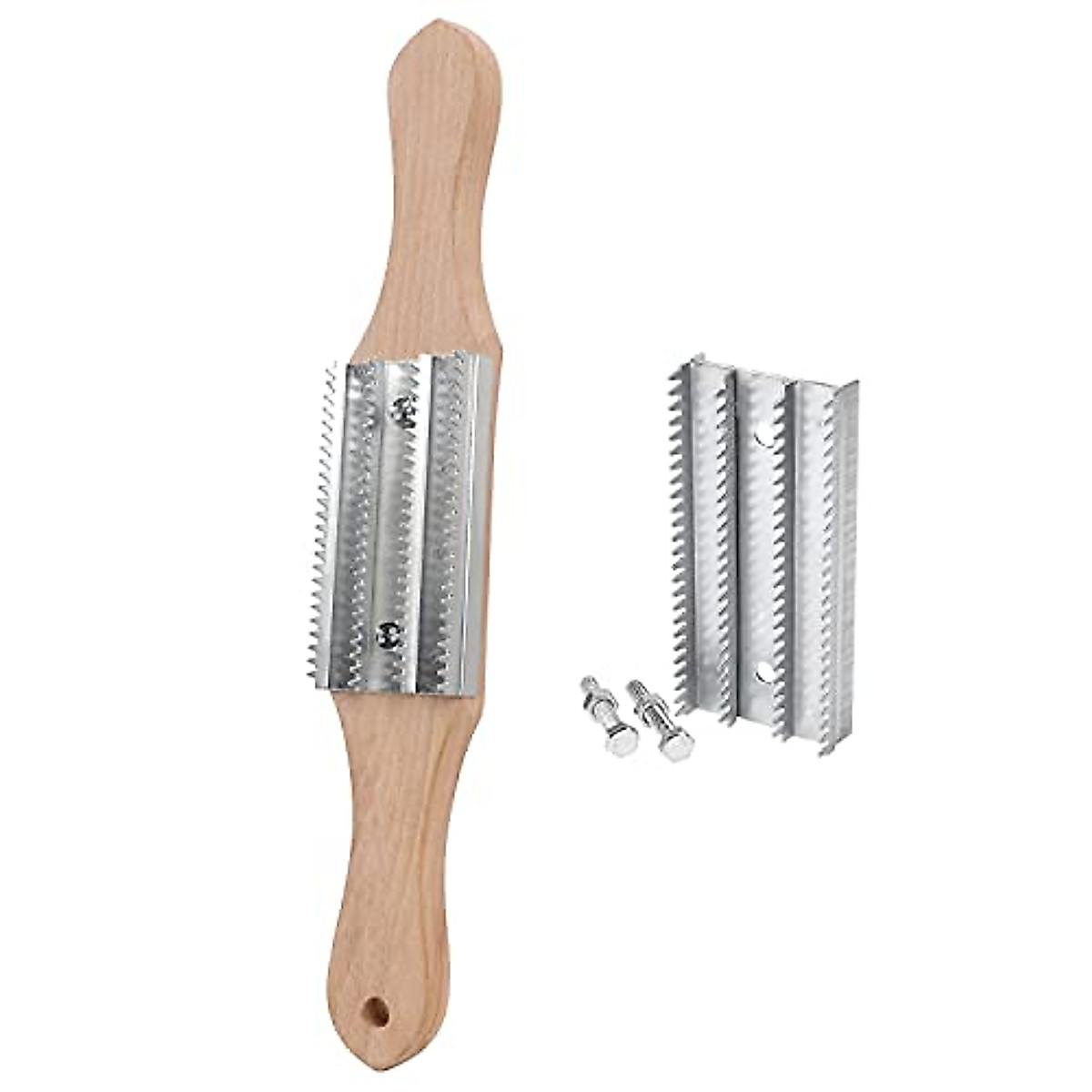 KingTool 15" Buffing Wheel Rake for Compound Cleaning with Buff Rake Metal Plate Replacement