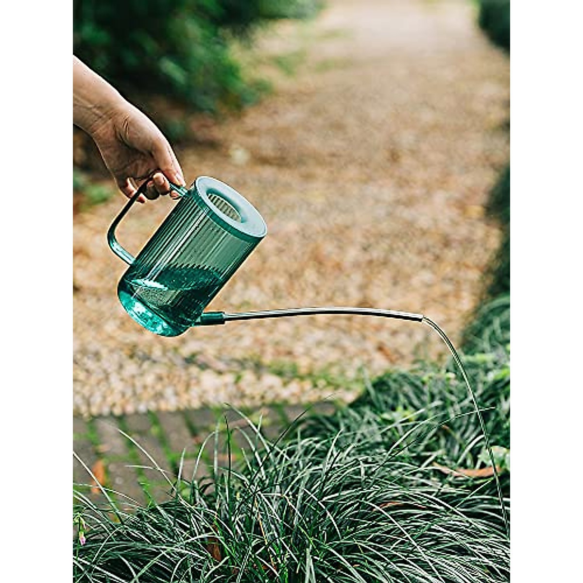 COTREPY Watering can, Long Nozzle, Watering Indoor Garden Plants, Modern Large Watering Globes, 1L (42.3fl Oz, 0.26 Gal), Suitable for Plants, Flowers, Bonsai, Gardens and Micro Landscapes(Green)