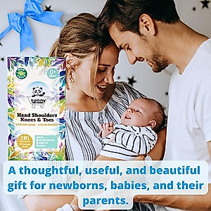 Cradle Cap Brush for Babies - Cradle Cap Treatment Set of 6 | Baby Brush and Comb Set Newborn | Baby Sponge for Bathing Newborn Bath Essentials | Baby Comb & Scalp Scrubber Set of 6