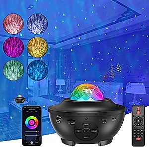 Galxy Projector Star Projector, with Bluetooth Speaker,Remote/ APP Control,Voice Control&Timer,Night Light Projector for Kids Adults , for Home Decoration/Party/ Christmas Decoration