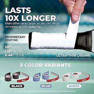 Tourna Pickleball Mega Tac Overgrip, White