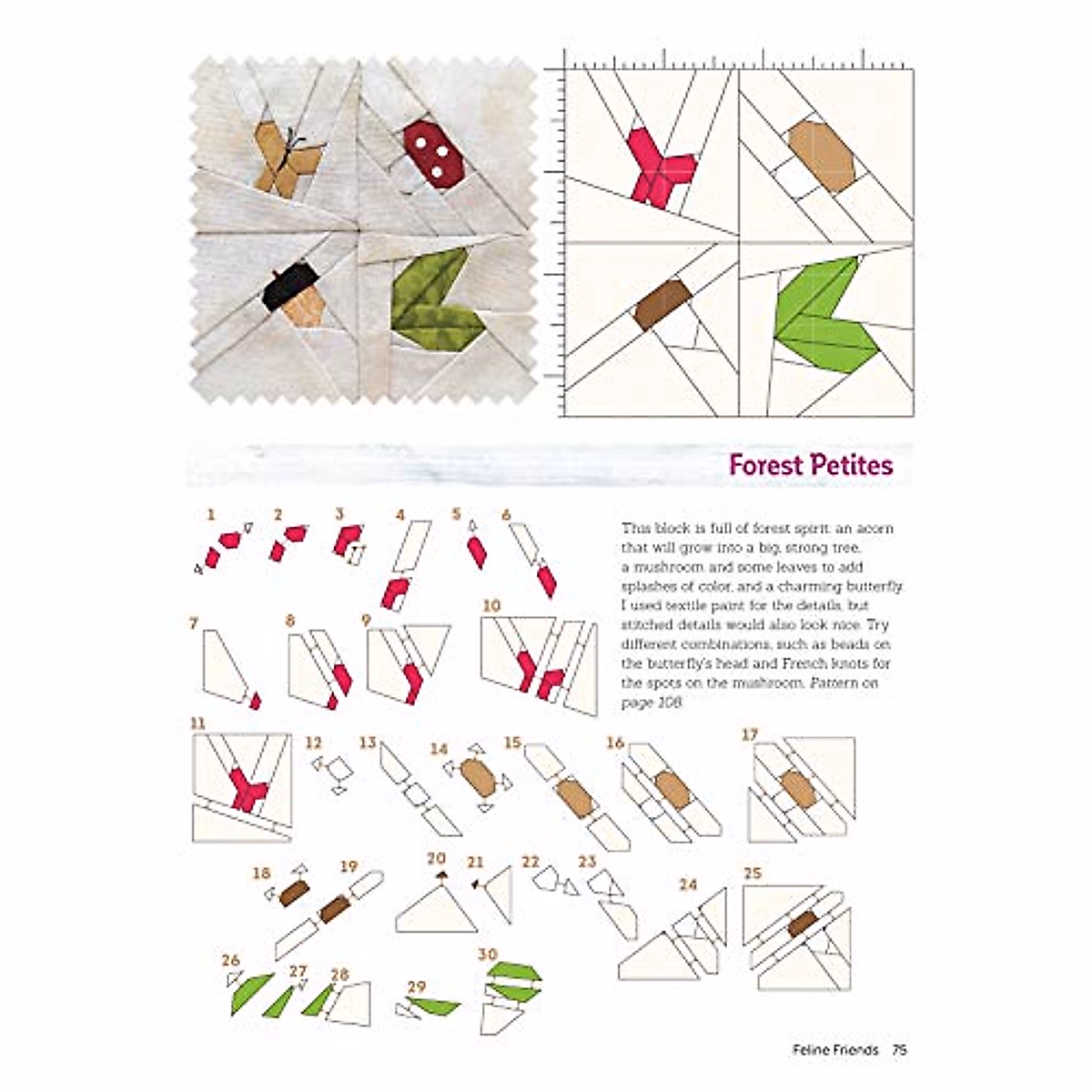 Sewing Scrap Blocks with Character (Landauer) 60 Fresh, Modern Patchwork Patterns for Quilters, including a Baby Dragon, a Unicorn, Cats, Snowmen, Santa, Dracula, Witches, and More; Full-Size Patterns