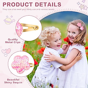 Chuangdi 24 Pieces Hair Clips Shiny Star Crown Heart Butterfly Rabbit Unicorn Shaped Hair Barrettes Cute Hair Clips Metal Snap Hair Pins Glitter Hair Styling Accessories