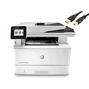 HP Laserjet Pro M428fdw Monochrome Wireless Laser Printer, Print & Copy & Scan & Fax, 40ppm, Wi-Fi, 4800 x 600dpi, 2.7" Color Touchscreen Display, Auto 2-Sided Printing, PC Mall USB Printer Cable