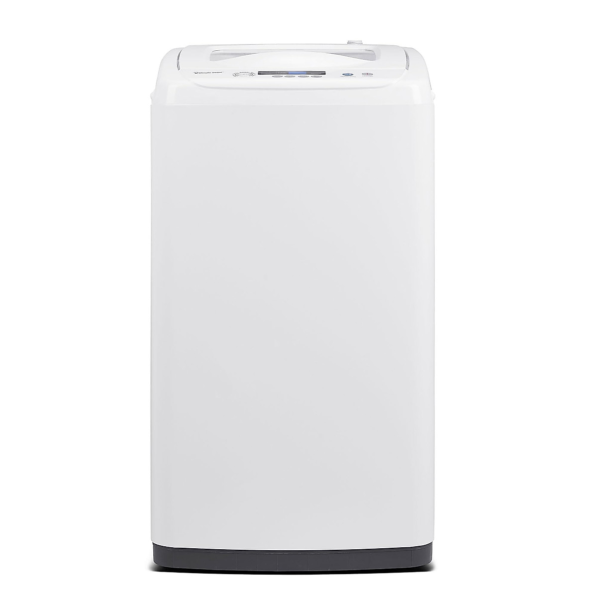 Magic Chef Top Load Compact Washer with LED Display, 6 Cycles, Delay Start Function, 3 Water Levels & 3 Temperature Settings, White, 0.9 Cubic Feet