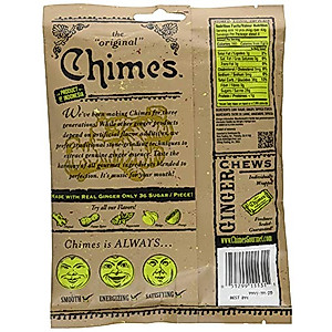 Chimes Ginger Chews, Original, 5 Ounce (Pack of 1)