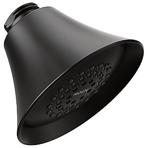 Moen 6370EPBL 3.75-Inch Eco-Performance Single Function Shower Head, Matte Black